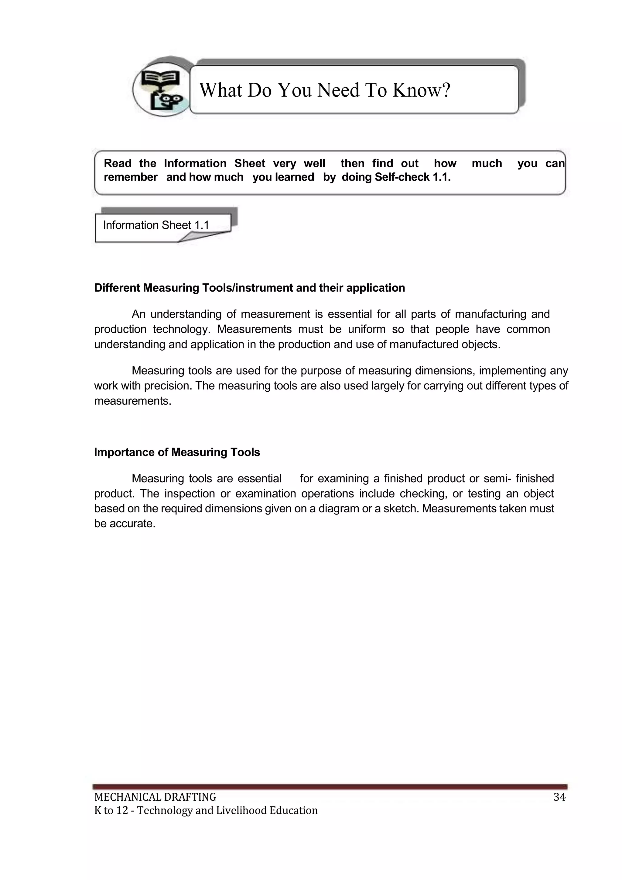 K to 12 Mechanical Drafting Learning Module | PDF