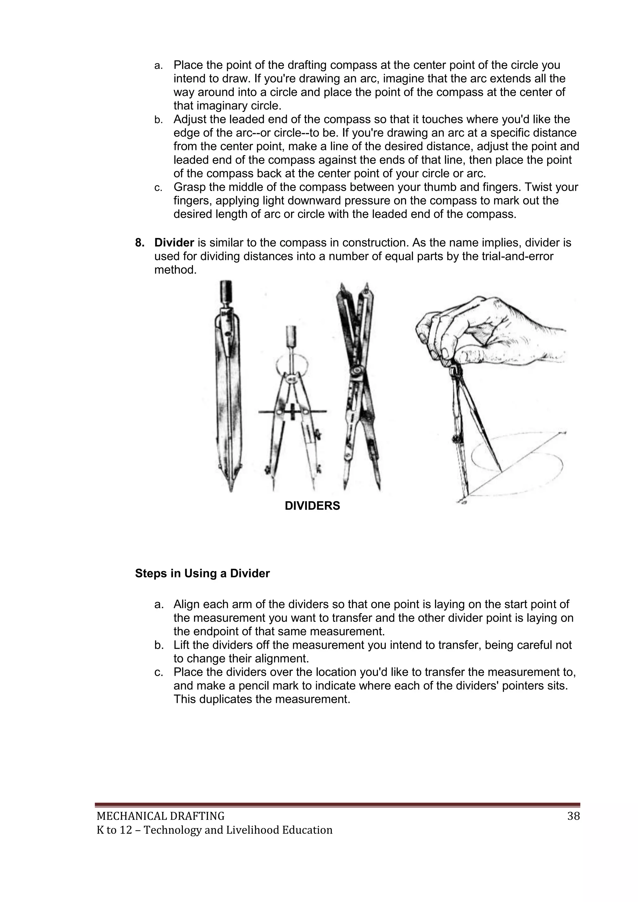 K to 12 mechanical drafting learning module | PDF
