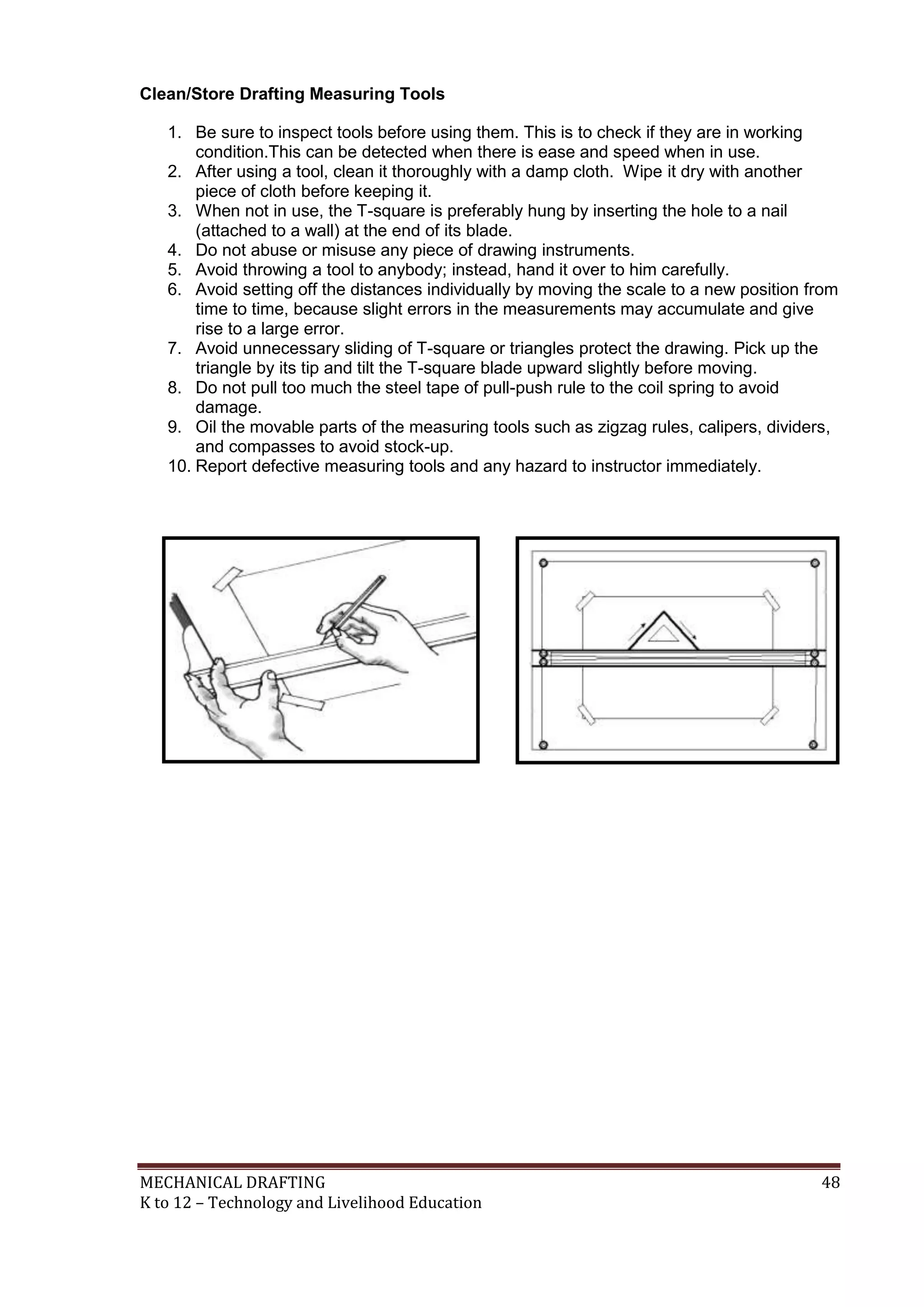 K to 12 mechanical drafting learning module | PDF