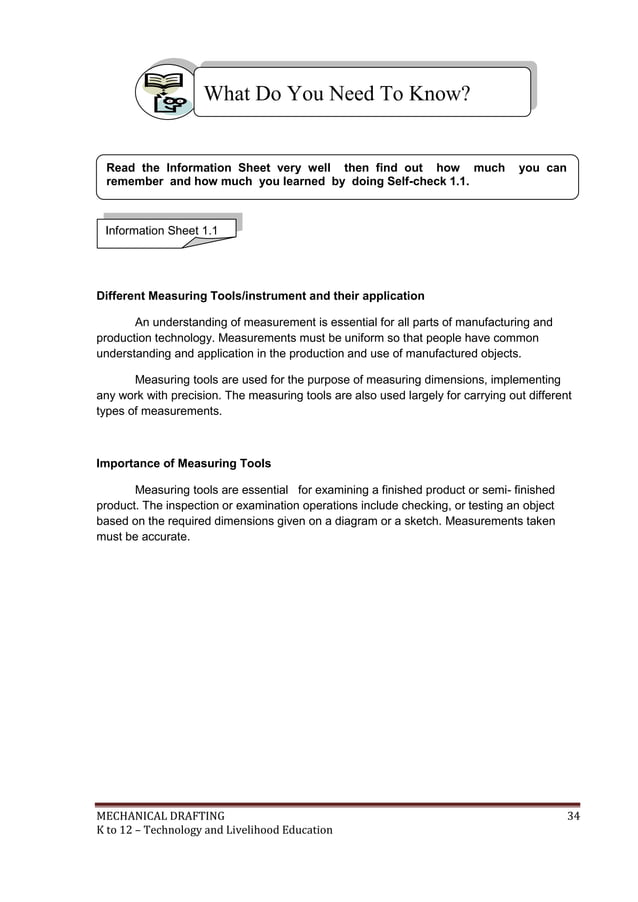 K to 12 mechanical drafting learning module | PDF