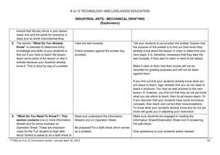 K to 12 mechanical drafting teacher's guide | PDF
