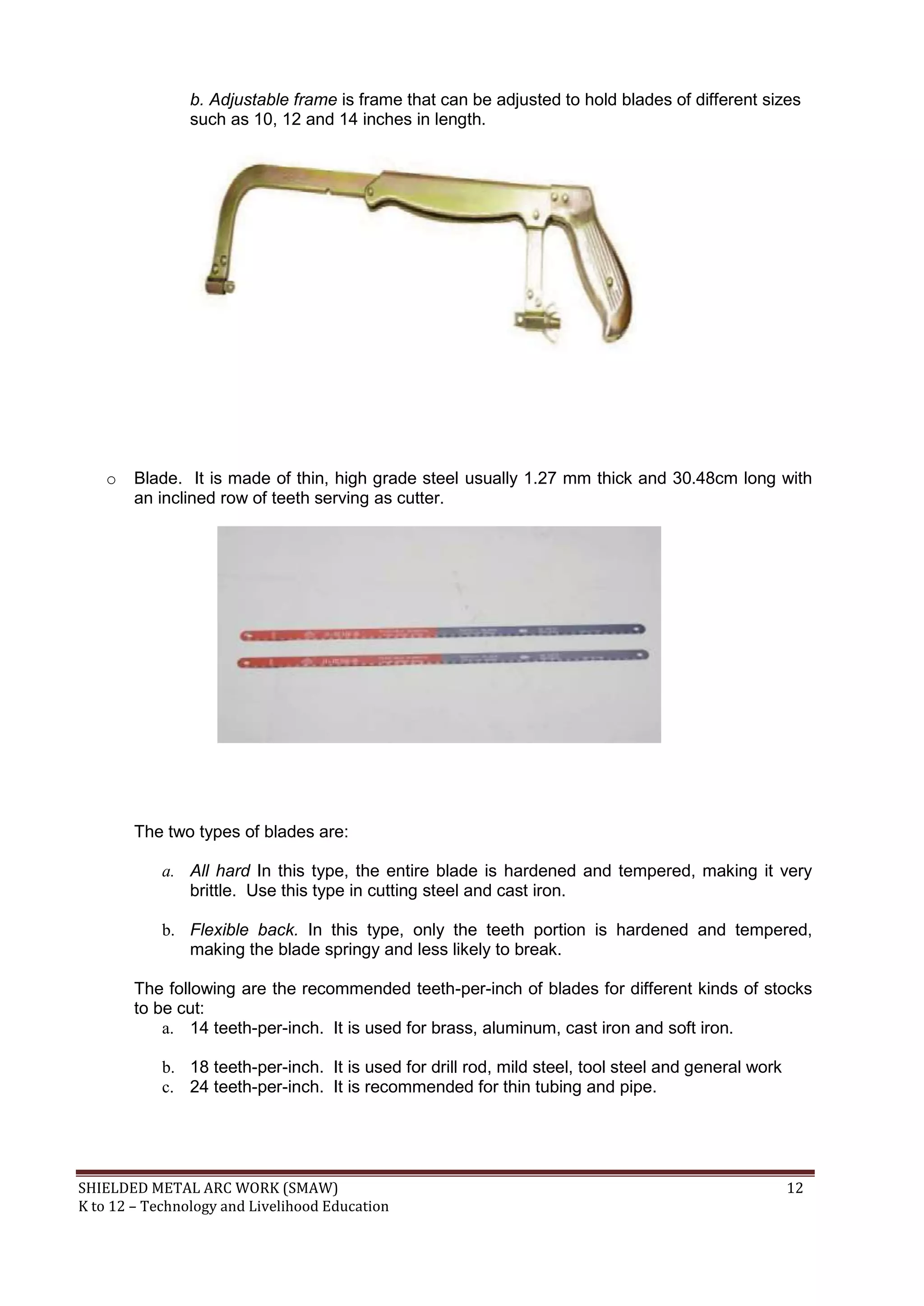 K to 12 smaw welding learning module | PDF