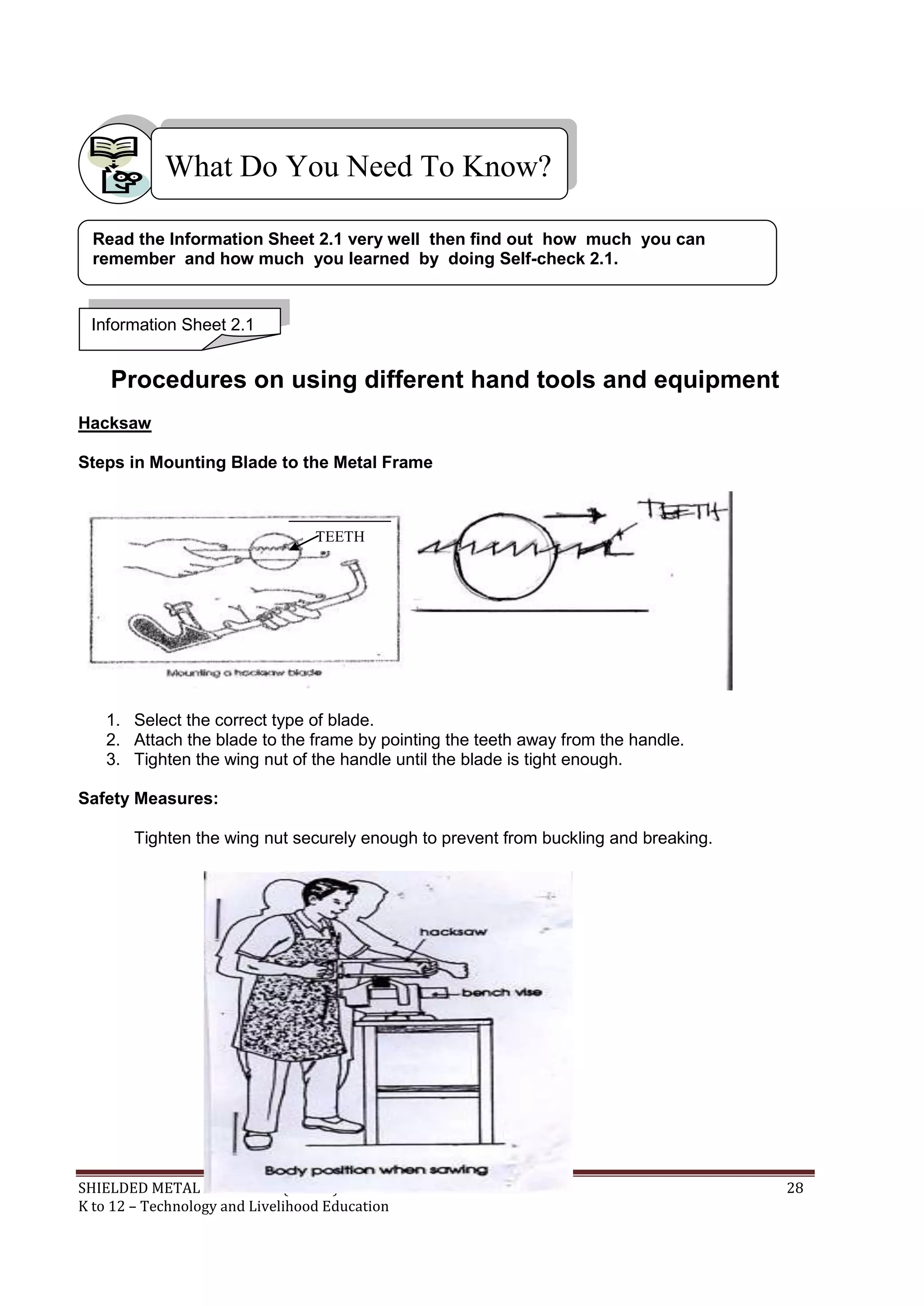 K to 12 smaw welding learning module | PDF