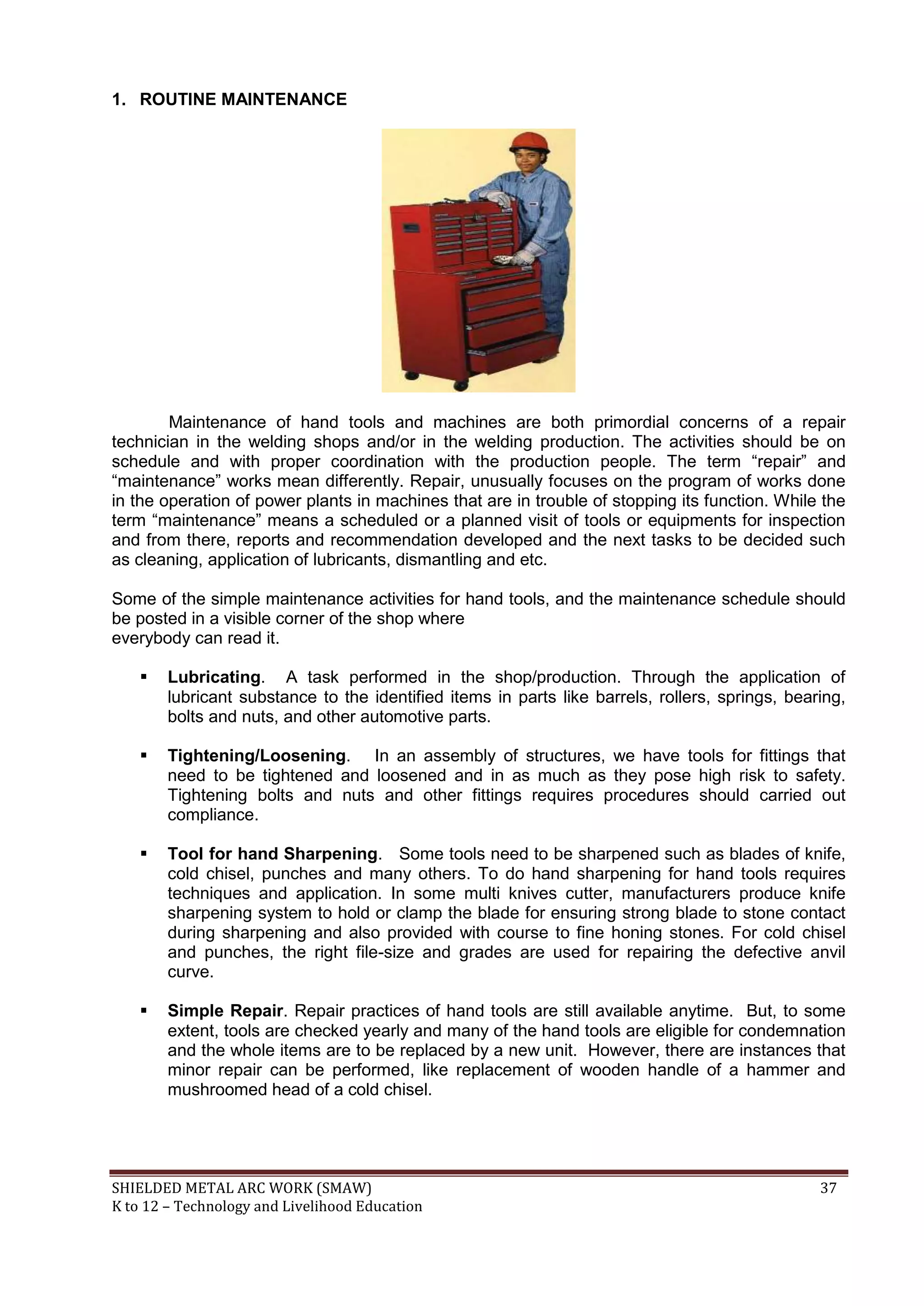 K to 12 smaw welding learning module | PDF