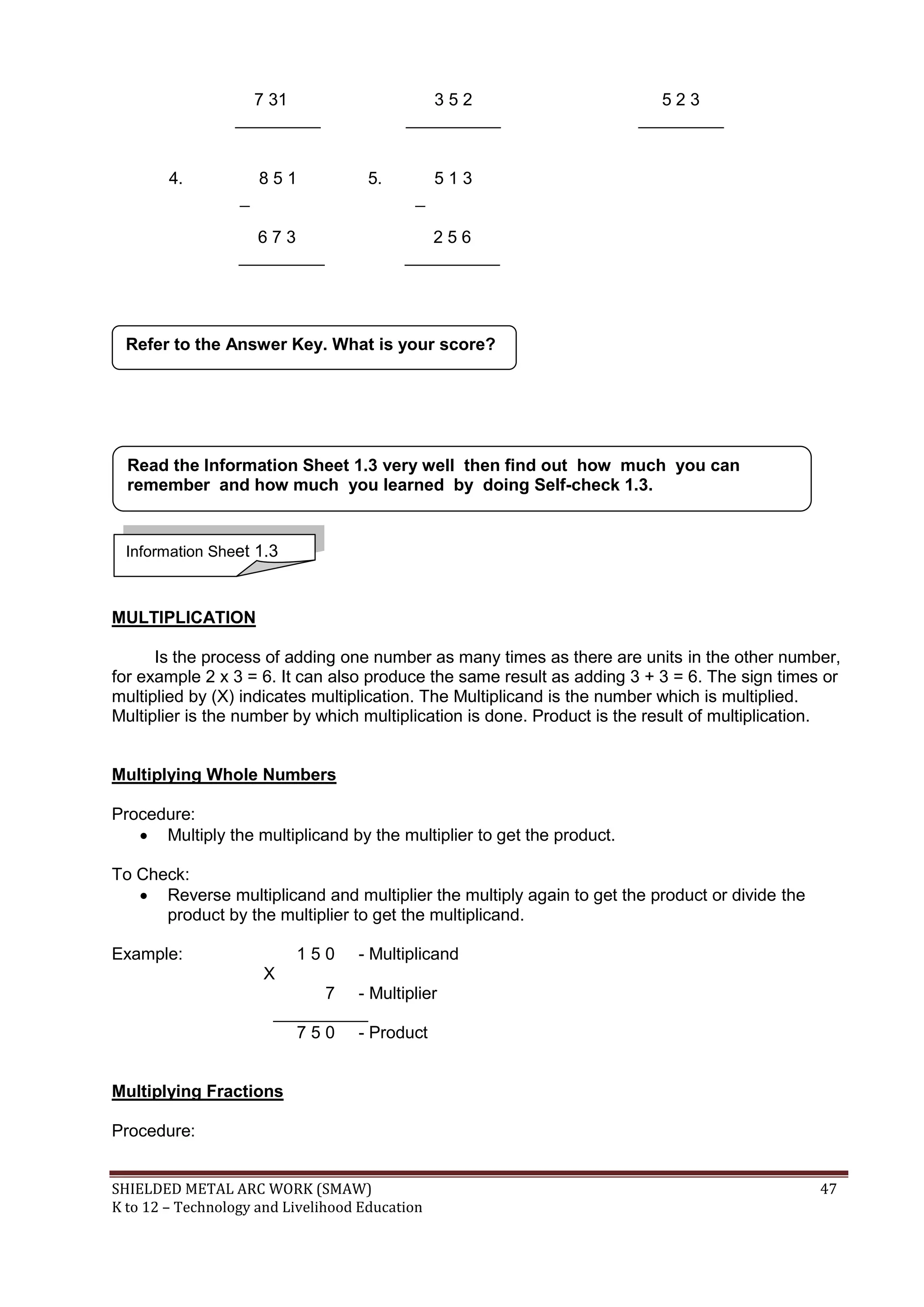 K to 12 smaw welding learning module | PDF