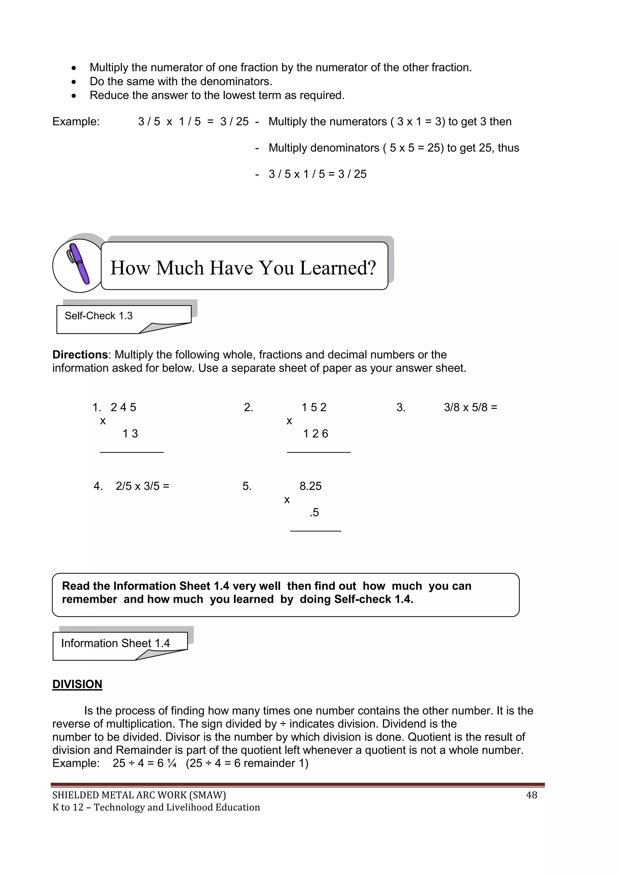 K to 12 smaw welding learning module | PDF