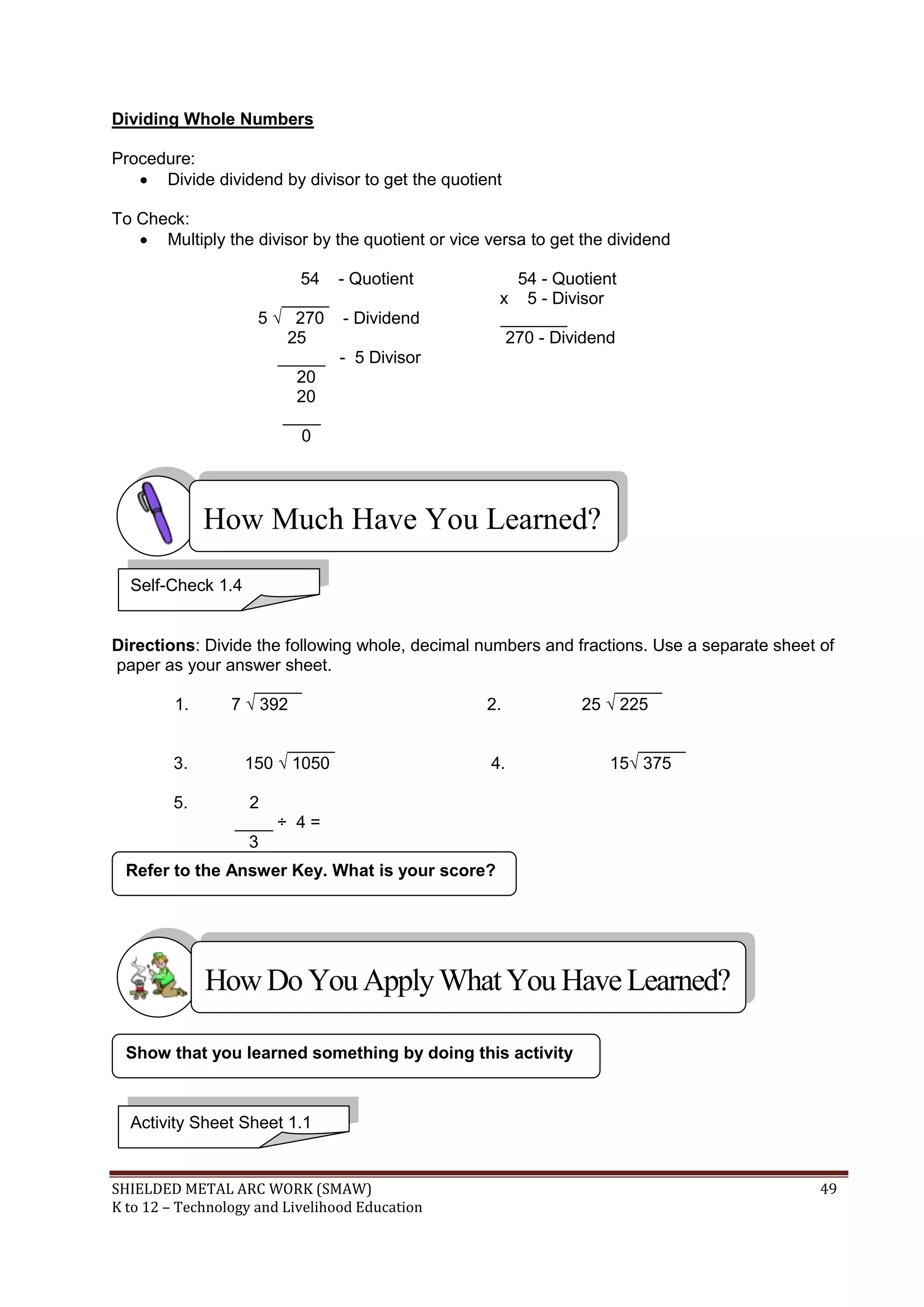 K to 12 smaw welding learning module | PDF