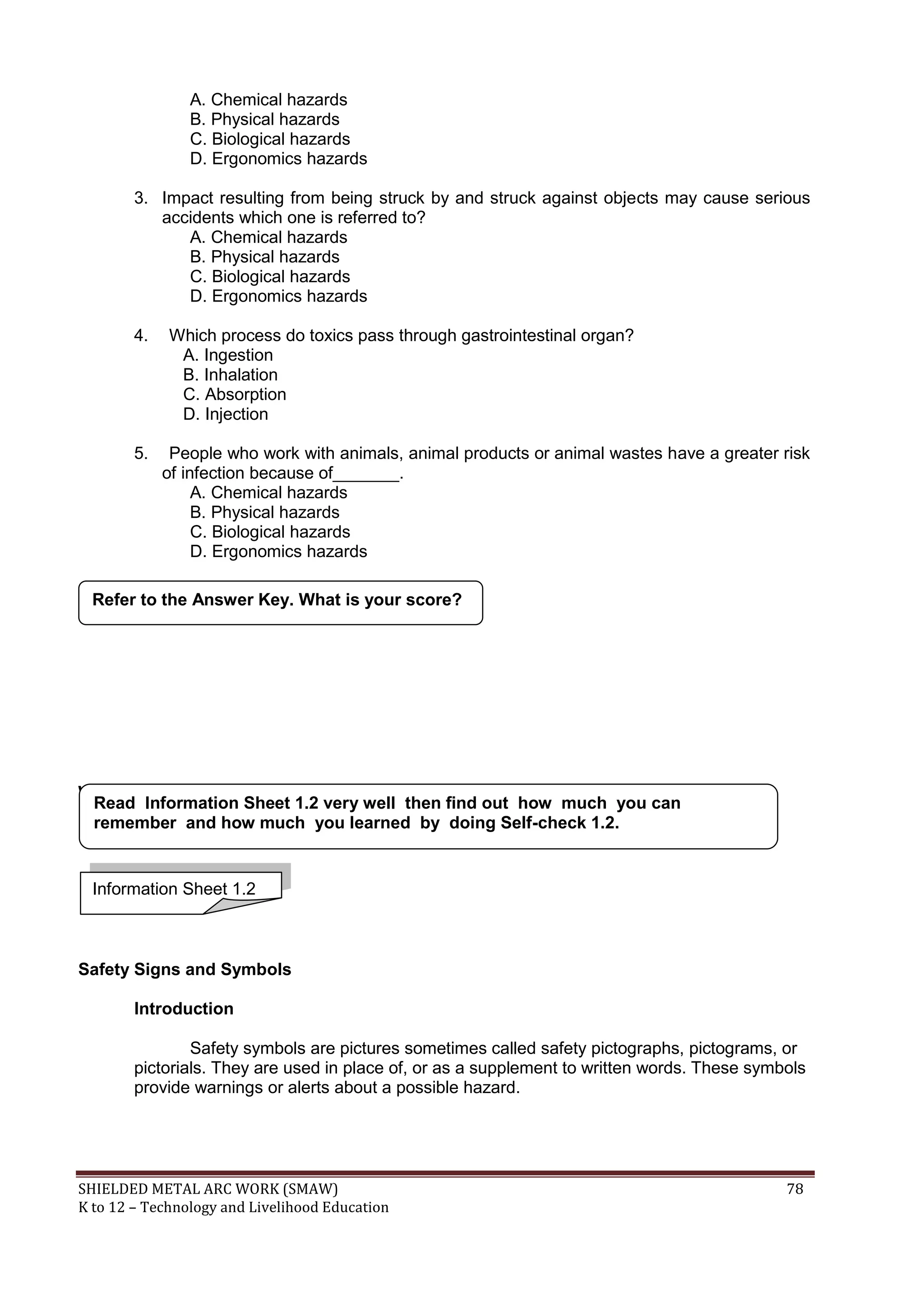 K to 12 smaw welding learning module | PDF