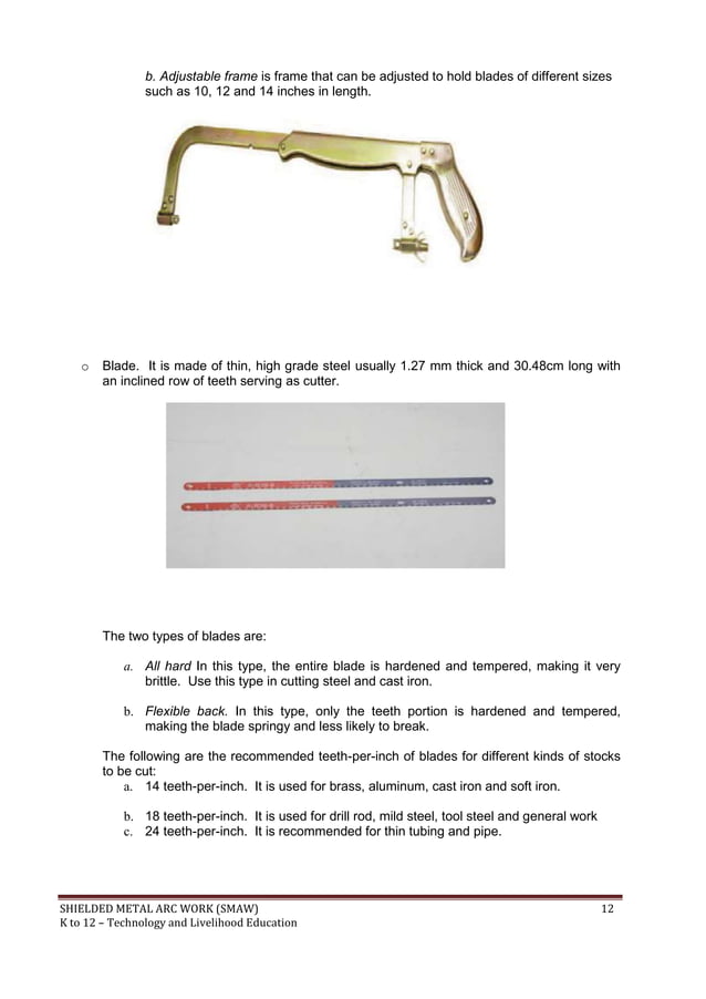 K to 12 smaw welding learning module | PDF