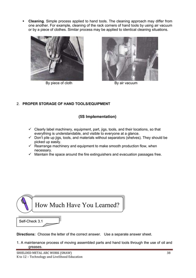 K to 12 smaw welding learning module | PDF