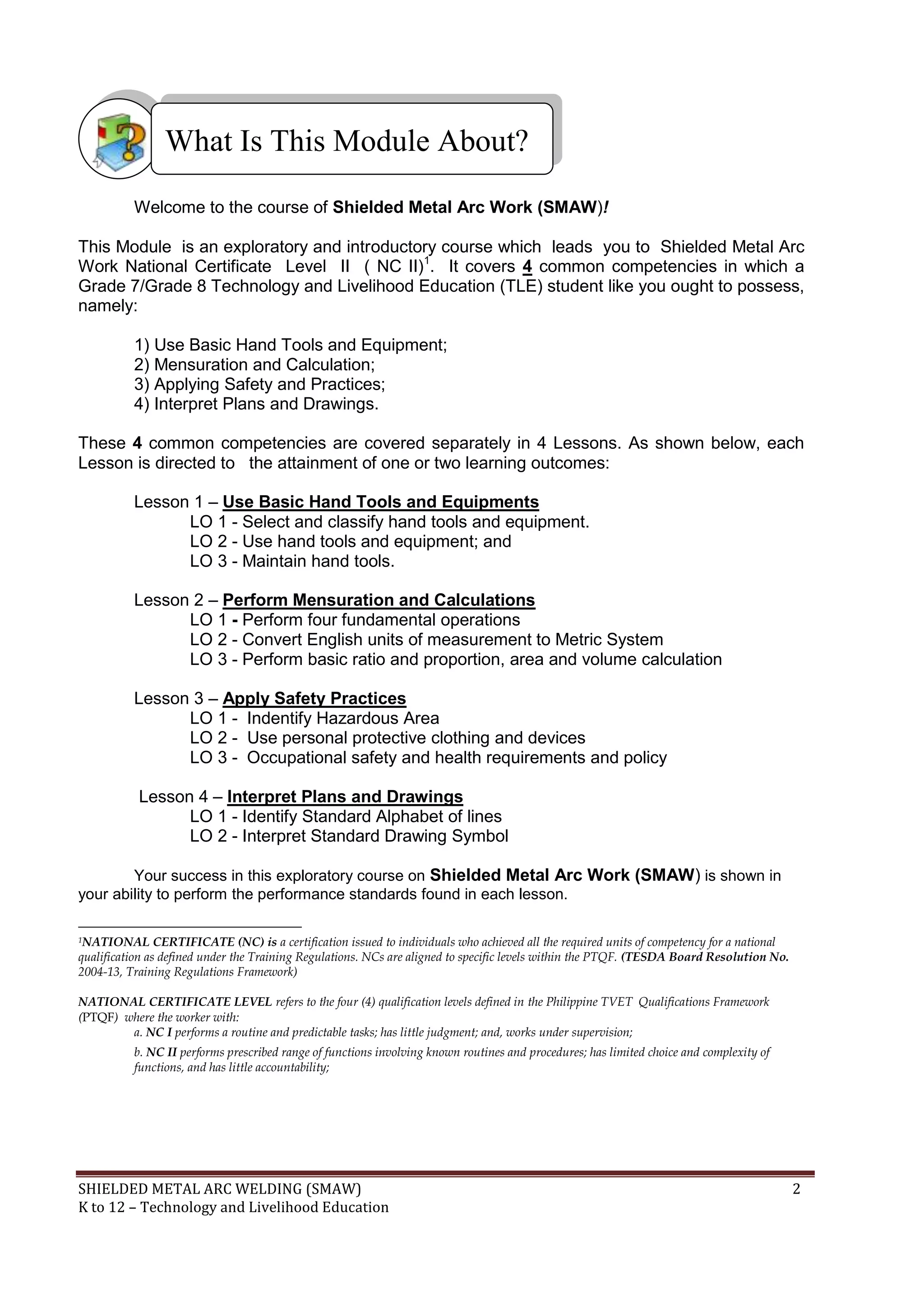 K to 12 Welding Learning Module | PDF