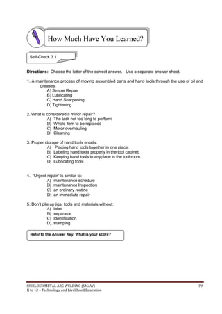 K to 12 Welding Learning Module | PDF