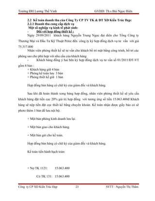Kế toán chi phí, doanh thu và xác định kết quả kinh doanh tại công ty cổ phần tư vấn thiết kế và ...