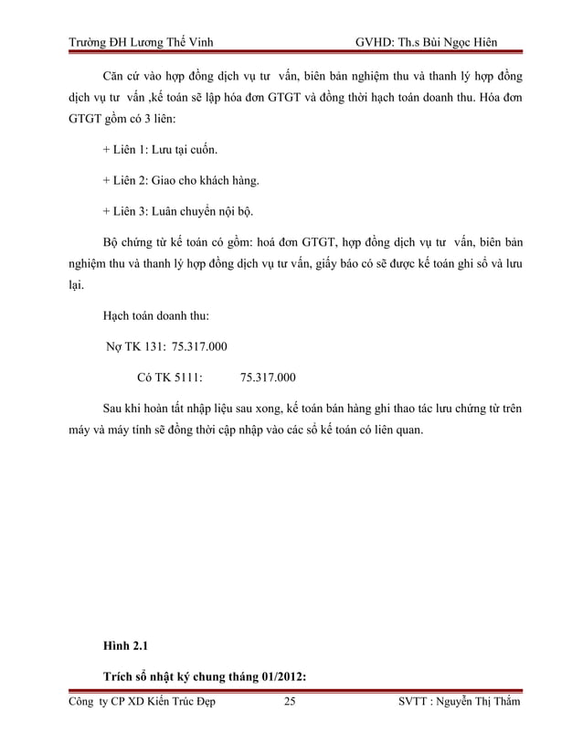 Kế toán chi phí, doanh thu và xác định kết quả kinh doanh tại công ty cổ phần tư vấn thiết kế và ...