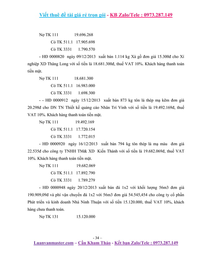 Kế toán tiêu thụ sản phẩm và xác định kết quả kinh doanh tại công ty xây dựng Kiến Thành.doc