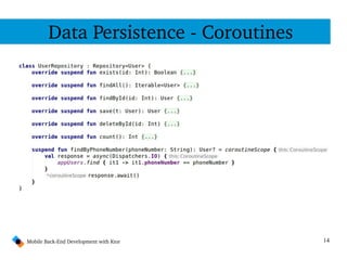 Mobile Backend Development with Ktor | ODP