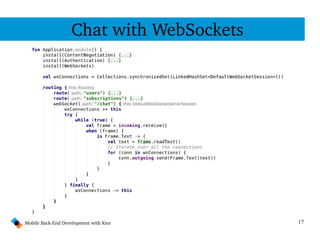 Mobile Backend Development with Ktor | ODP