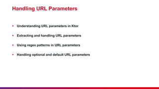 Ktor Introduction and CRUD operations Presentation | PPT