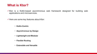 Ktor Introduction and CRUD operations Presentation | PPT