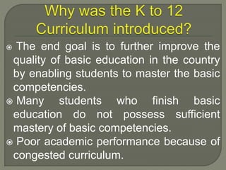 K to 12 Curriculum and its Implication to Preservice Teachers | PPT