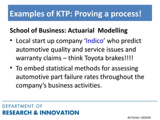 Ktp process , costs ali parker - feb 2011 | PPT