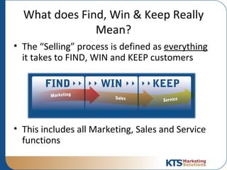 Find Win & Keep Customers | PPT