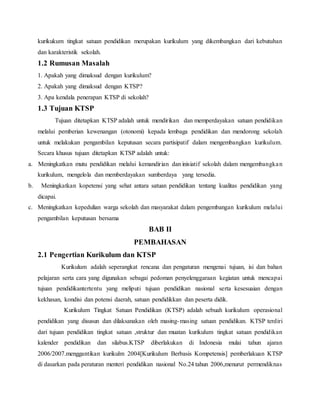 Ktsp kurikulum sd | DOCX