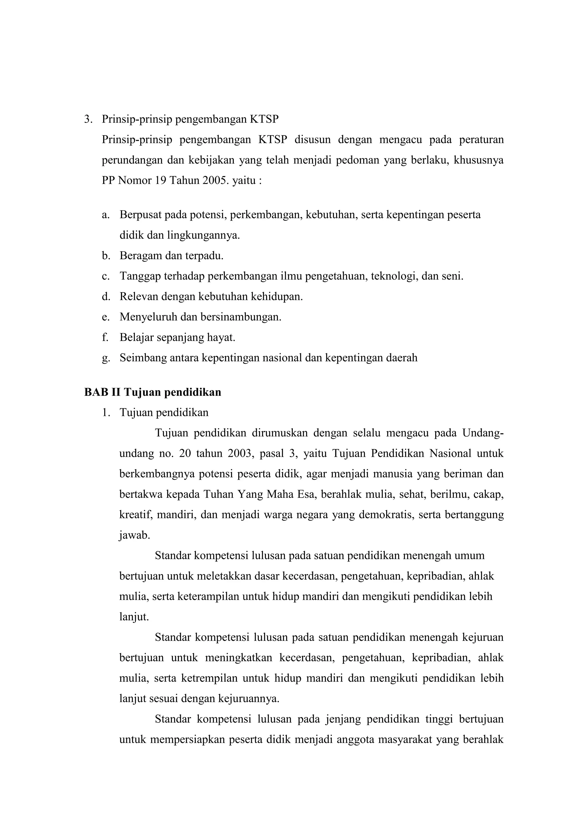 Ktsp terdiri atas dua dokumen | PDF