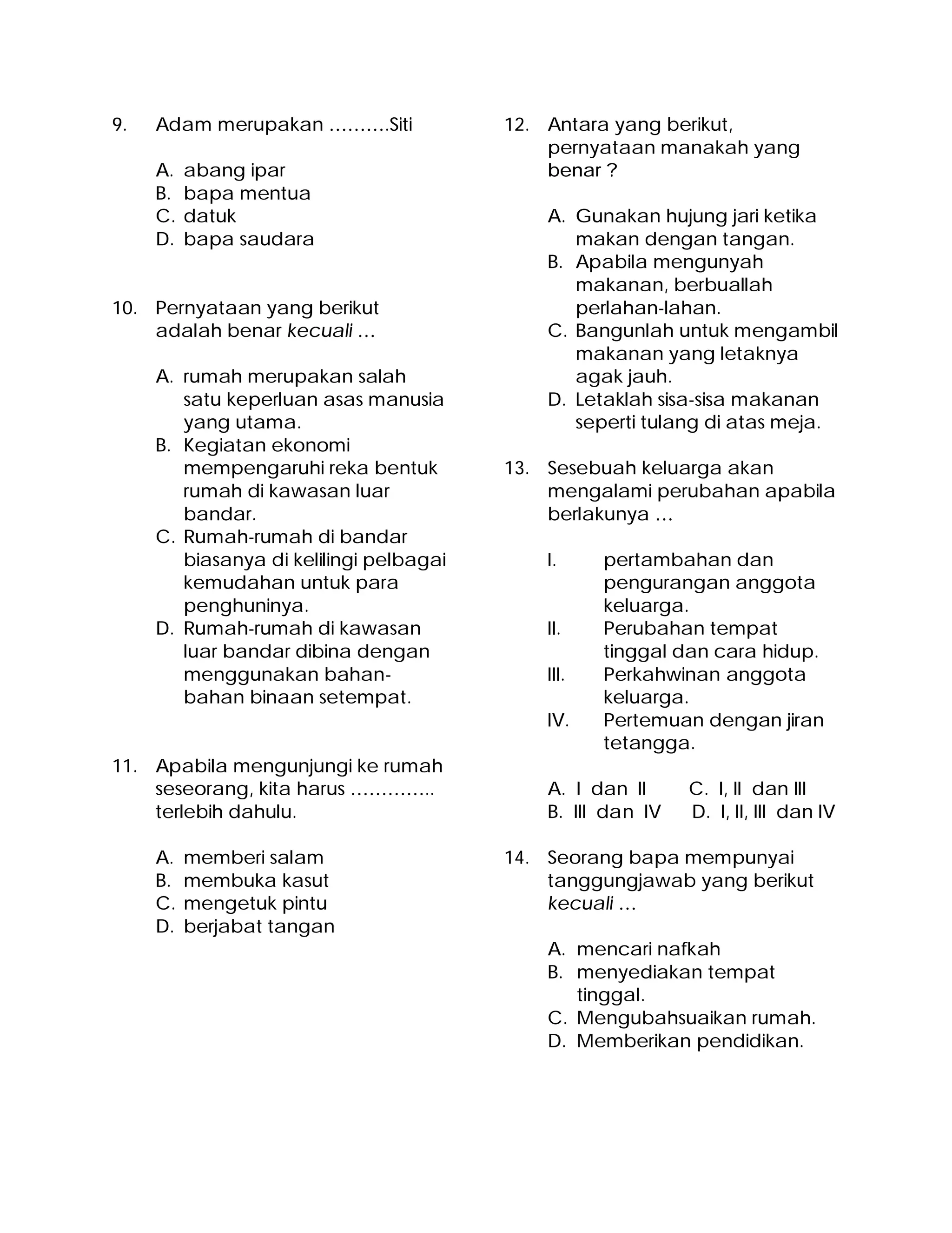 soalan sivik tahun 4 | PDF