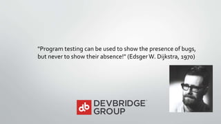 4th lecture on Software Testing given to KTU students. | PPT