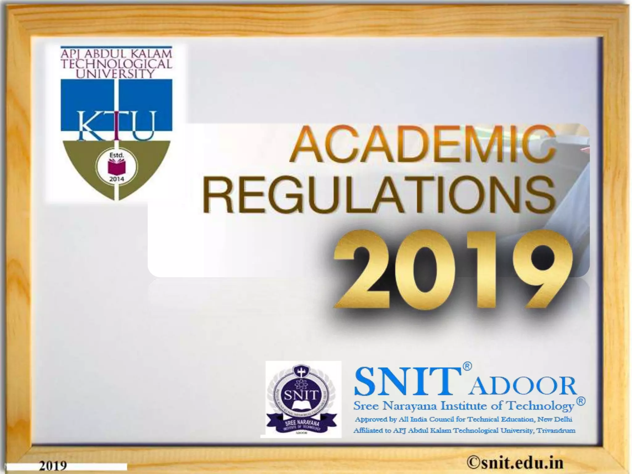 KTU Academic Regulations 2019 | PPTX