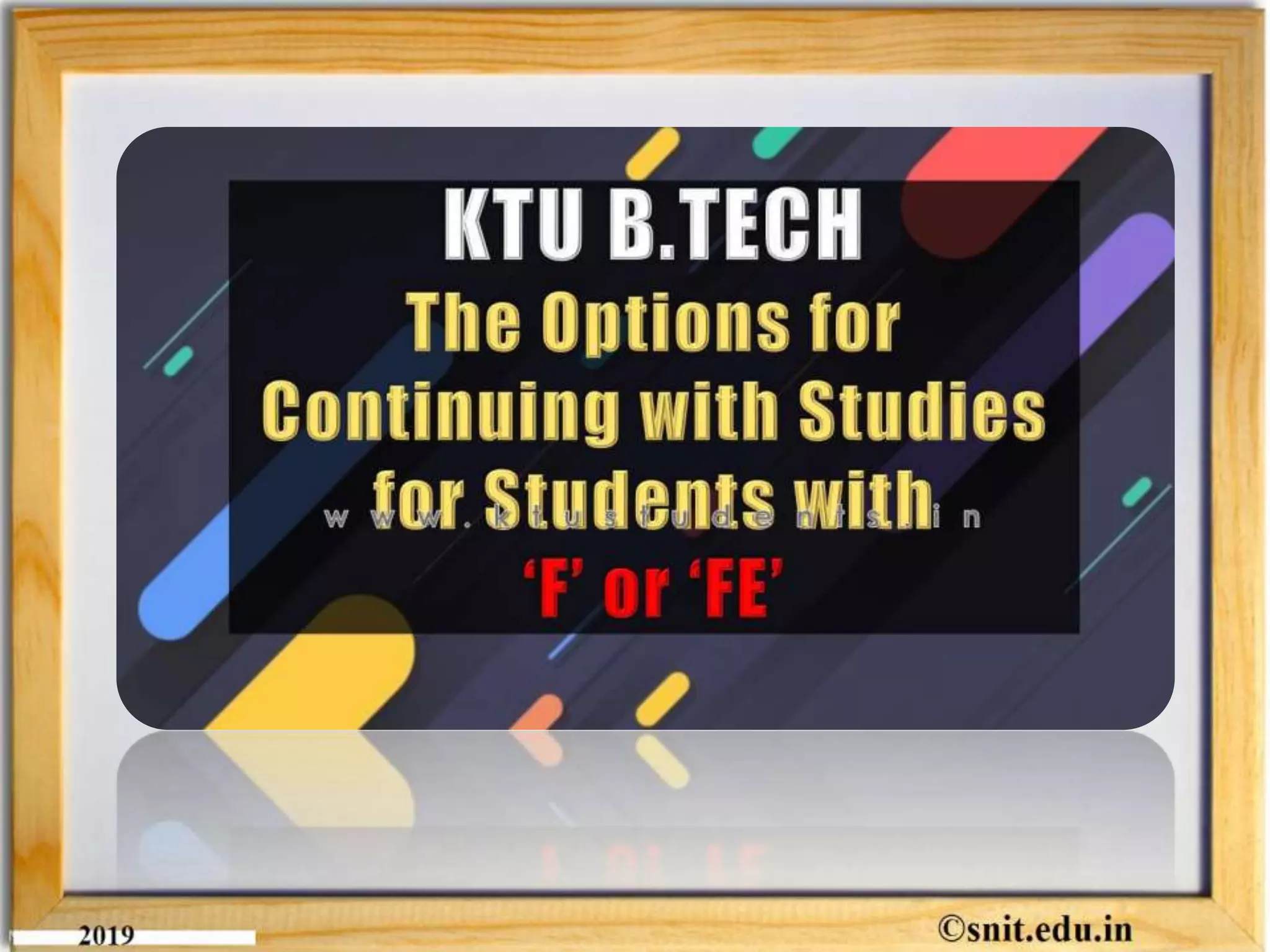KTU Academic Regulations 2019 | PPTX