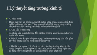 Slide tăng trưởng kinh tế | PPTX