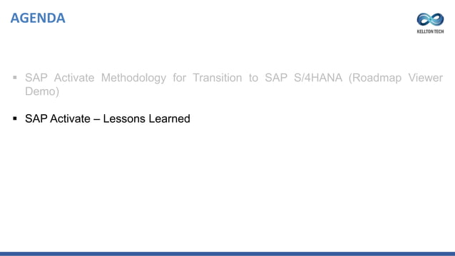 SAP Activate Methodology for S/4HANA Implementation | PPTX | Business ...