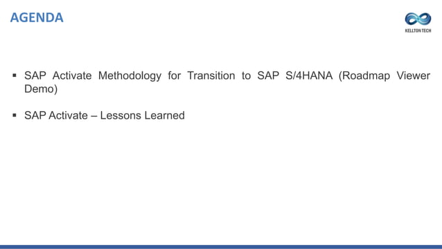 SAP Activate Methodology for S/4HANA Implementation | PPTX | Business ...
