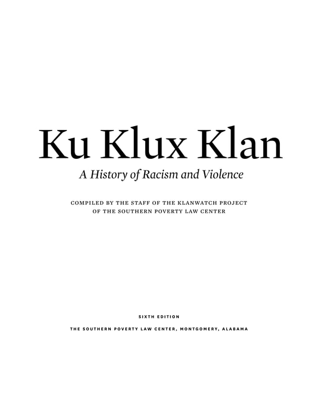 Ku klux-klan-a-history-of-racism | PDF