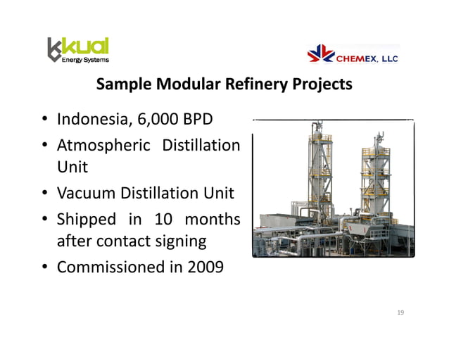 Kuai modular refineries | PDF | Power and Energy Industry | Industries