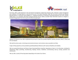 Kuai modular refineries | PDF