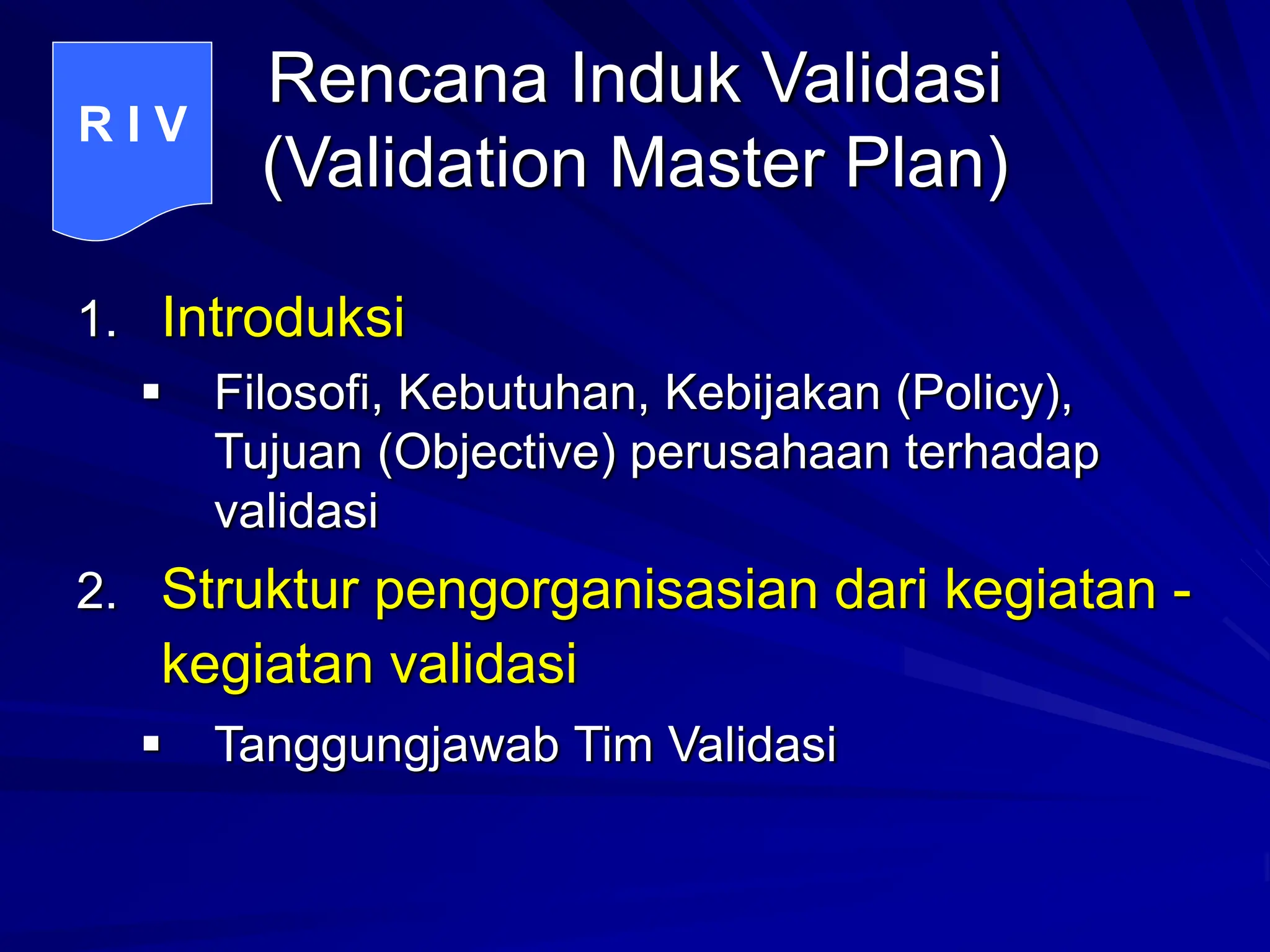 kualifikasi-dan-validasi alat dan mesin di industri farmasi | PPT