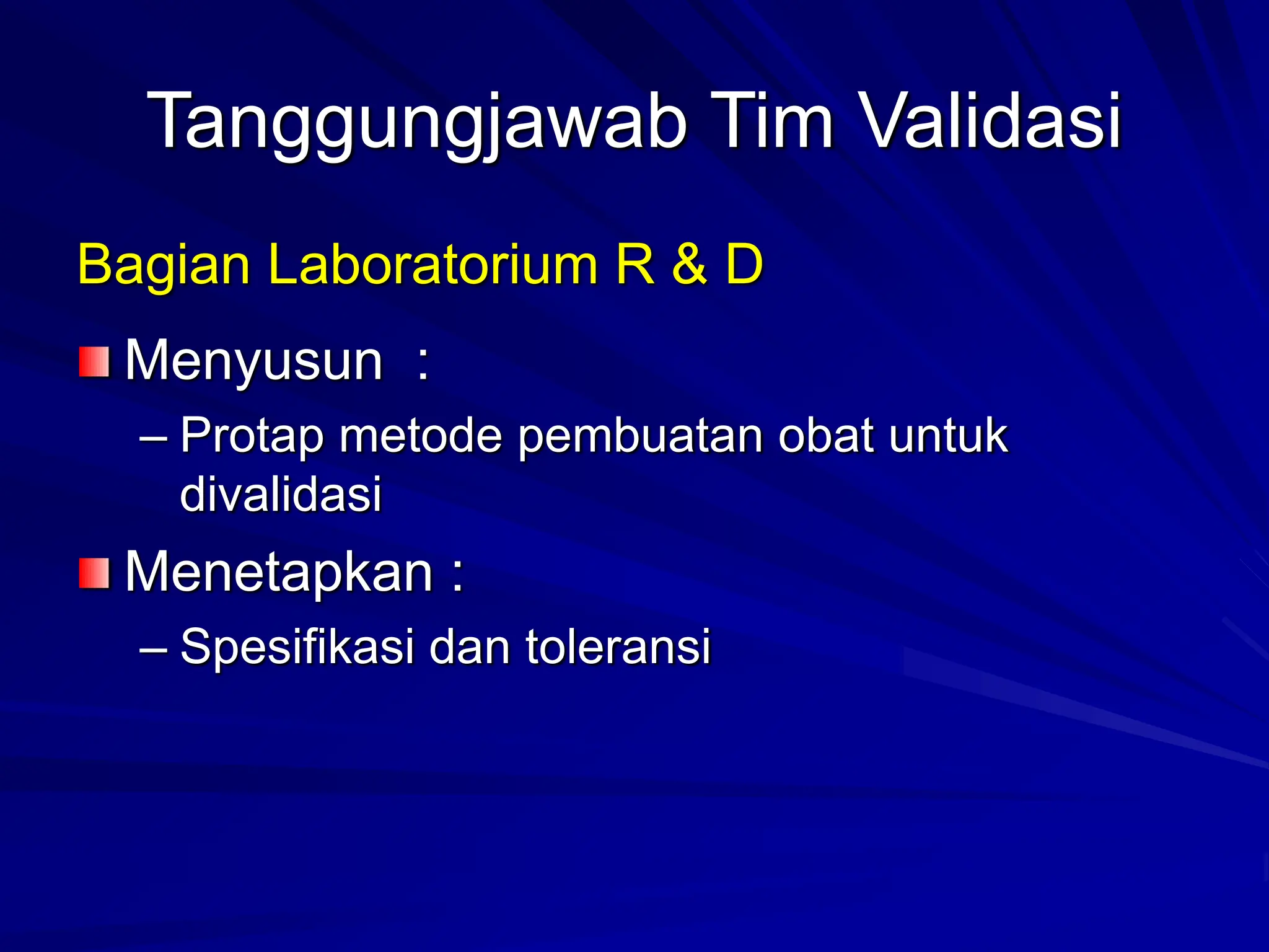 kualifikasi-dan-validasi alat dan mesin di industri farmasi | PPT