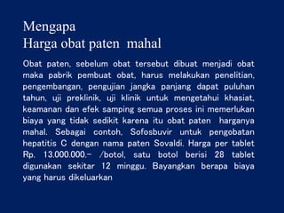 Kualitas dan harga obat generik dan obat bermerek | PPT