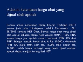 Kualitas dan harga obat generik dan obat bermerek | PPT