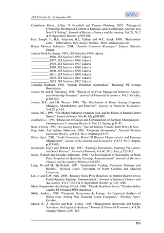 Kualitas laba studi pengaruh mekanisme corporate governance dan dampak ...