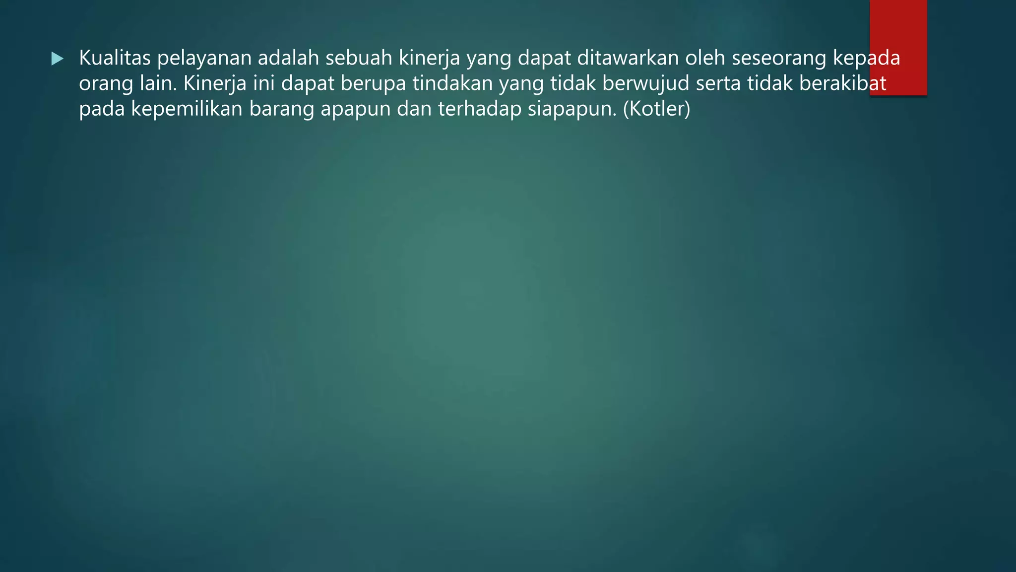 Kualitas pelayanan di mrt | PPTX