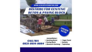 KUALITAS TERBAIK, Conblock Jalan | PPTX