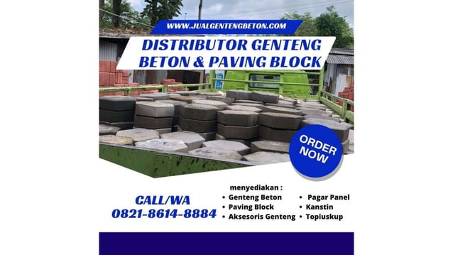 KUALITAS TERBAIK, Conblock Jalan | PPTX