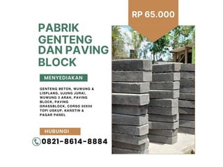 Kualitas Terbaik Paving Jalan untuk Perawatan Mudah dan Hemat! | PDF