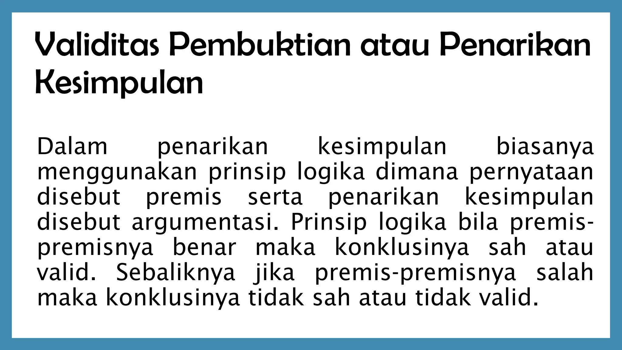 Kuantor dan Validitas Pembuktian | PDF