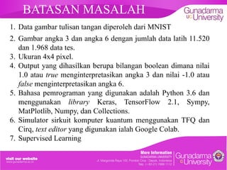 Klasifikasi gambar angka tulisan tangan menggunakanKuantum Komputer.pptx