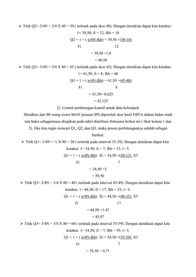 Kuartil, desil dan persentil | DOCX